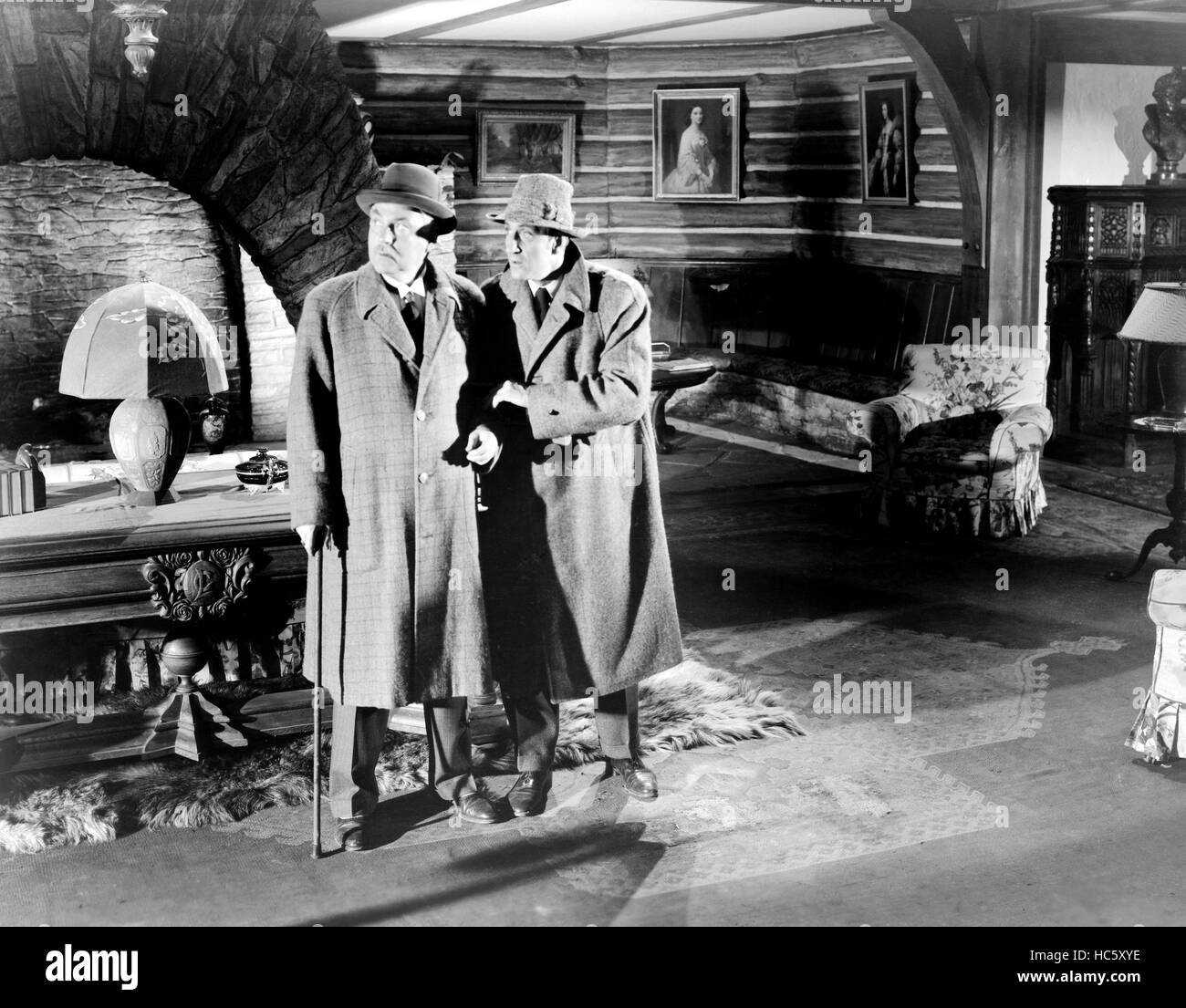 THE SCARLET CLAW, Nigel Bruce, Basil Rathbone, 1944 Stock Photo - Alamy