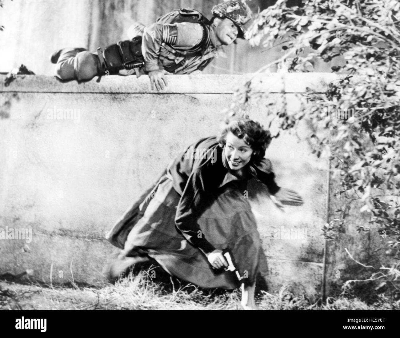 SCREAMING EAGLES, l-r: Robert Blake, Jacqueline Beer, 1956 Stock Photo - Alamy