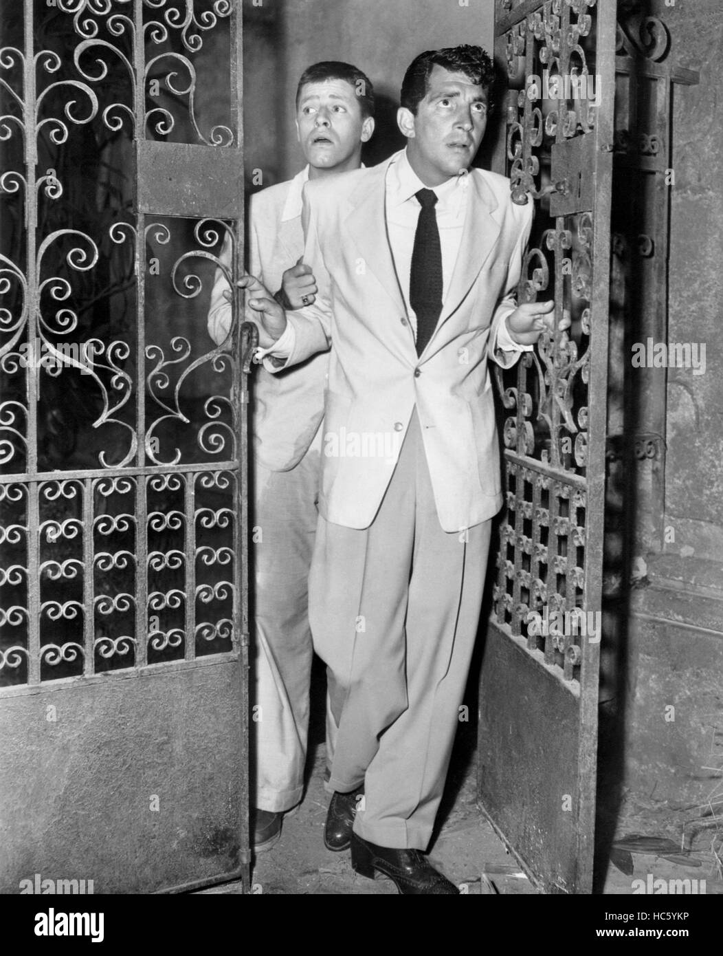 SCARED STIFF, back to front: Jerry Lewis, Dean Martin, 1953 Stock Photo ...