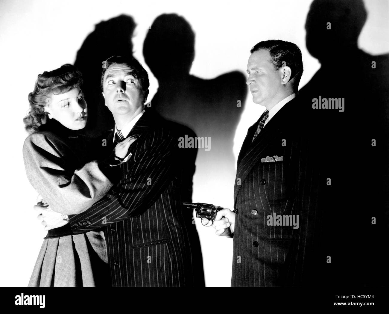 SCARED STIFF (aka TREASURE OF FEAR), from left, Ann Savage, Jack Haley ...
