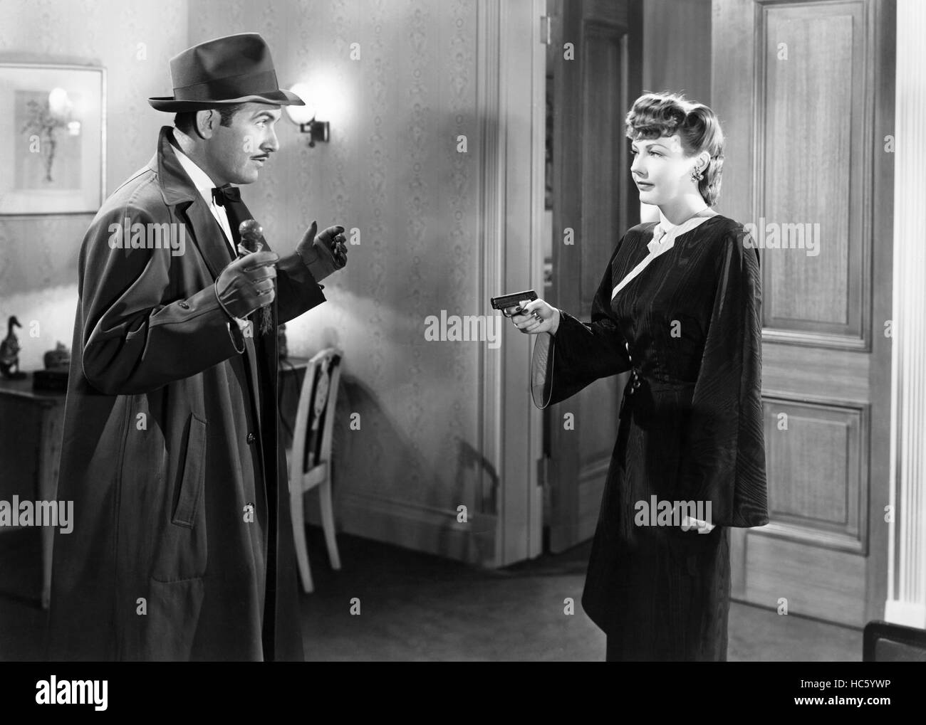 SECRET AGENT OF JAPAN, from left, Preston Foster, Lynn Bari, 1942, TM & Copyright ©20th Century ...