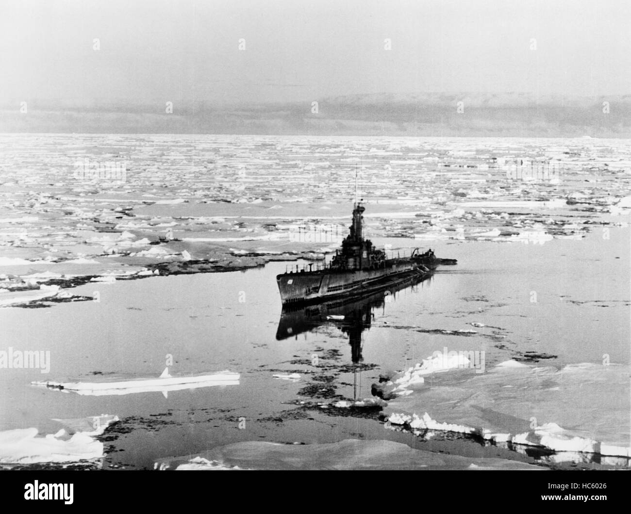 THE SECRET LAND, submarine sailing during the Antarctic expedition ...