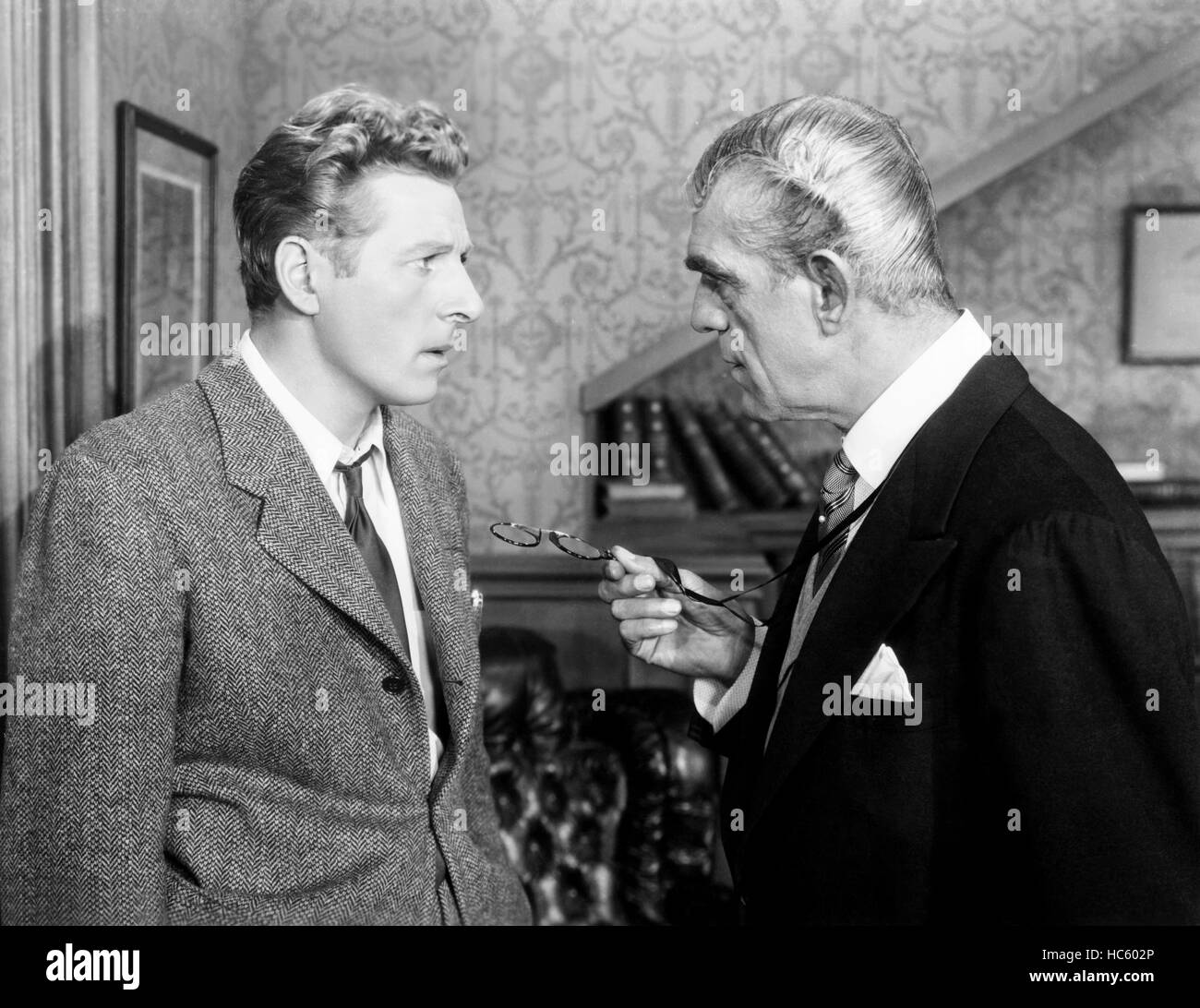 THE SECRET LIFE OF WALTER MITTY, from left, Danny Kaye, Boris Karloff ...