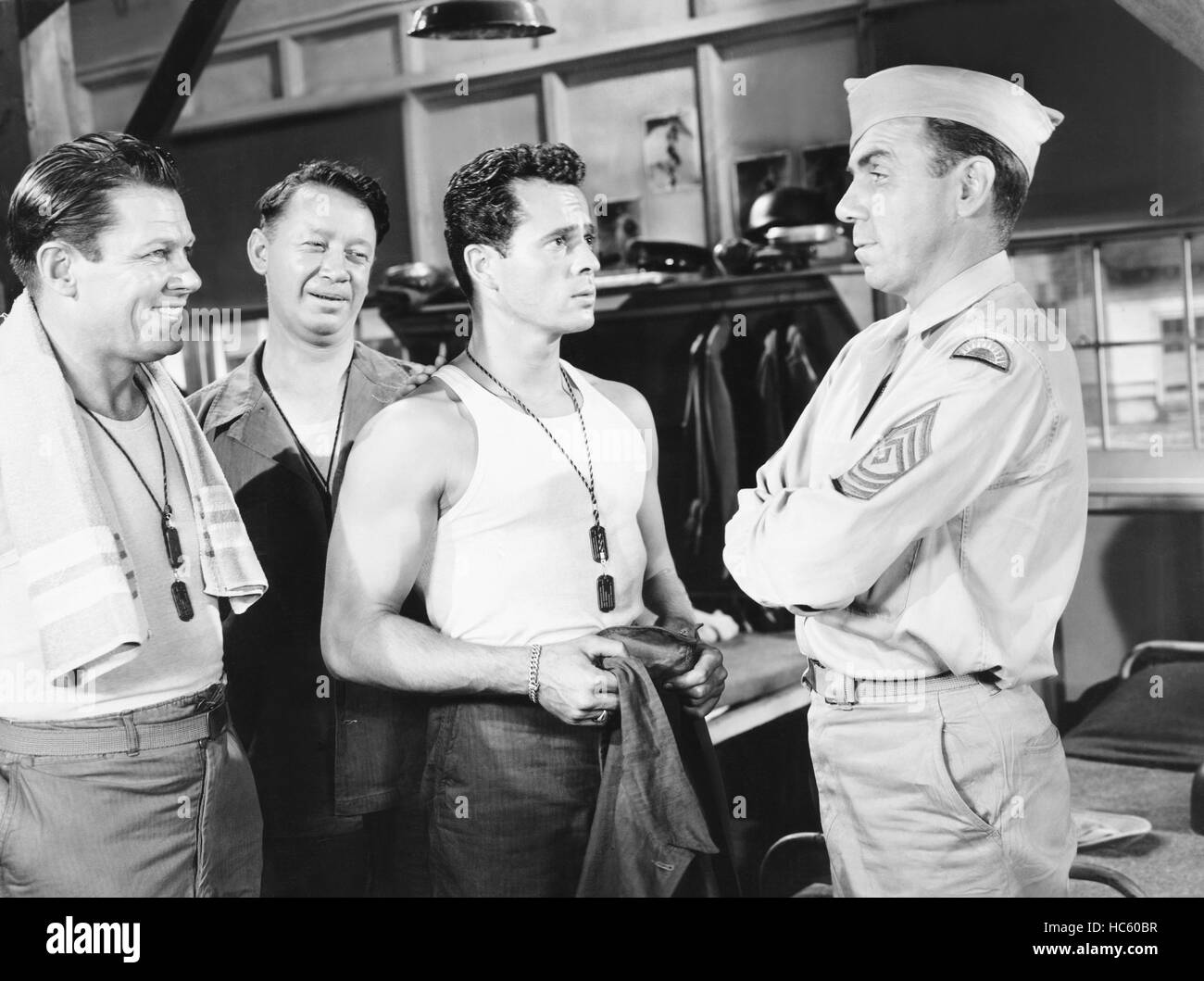 SERGEANT MIKE, from left: Tom Keene, Eddie Acuff, Larry Parks, Robert ...