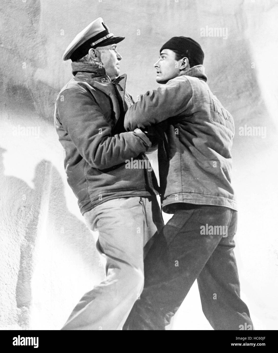 SEA OF LOST SHIPS, from left: Tom Tully, John Derek, 1953 Stock Photo ...
