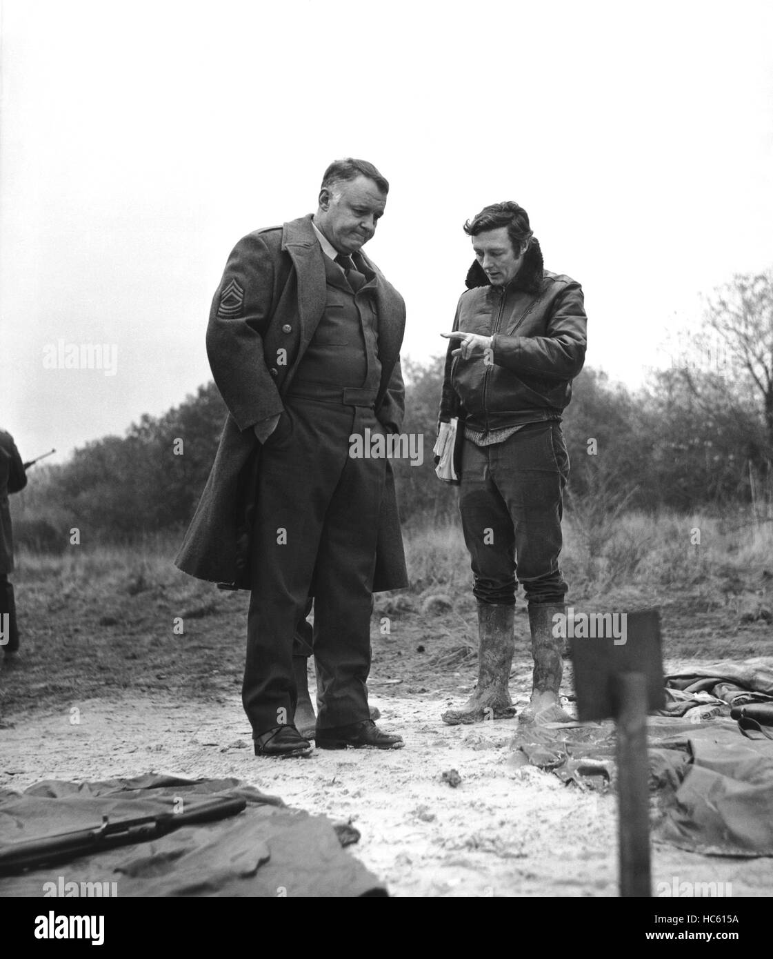 THE SERGEANT, Rod Steiger, director John Flynn, on location in France ...