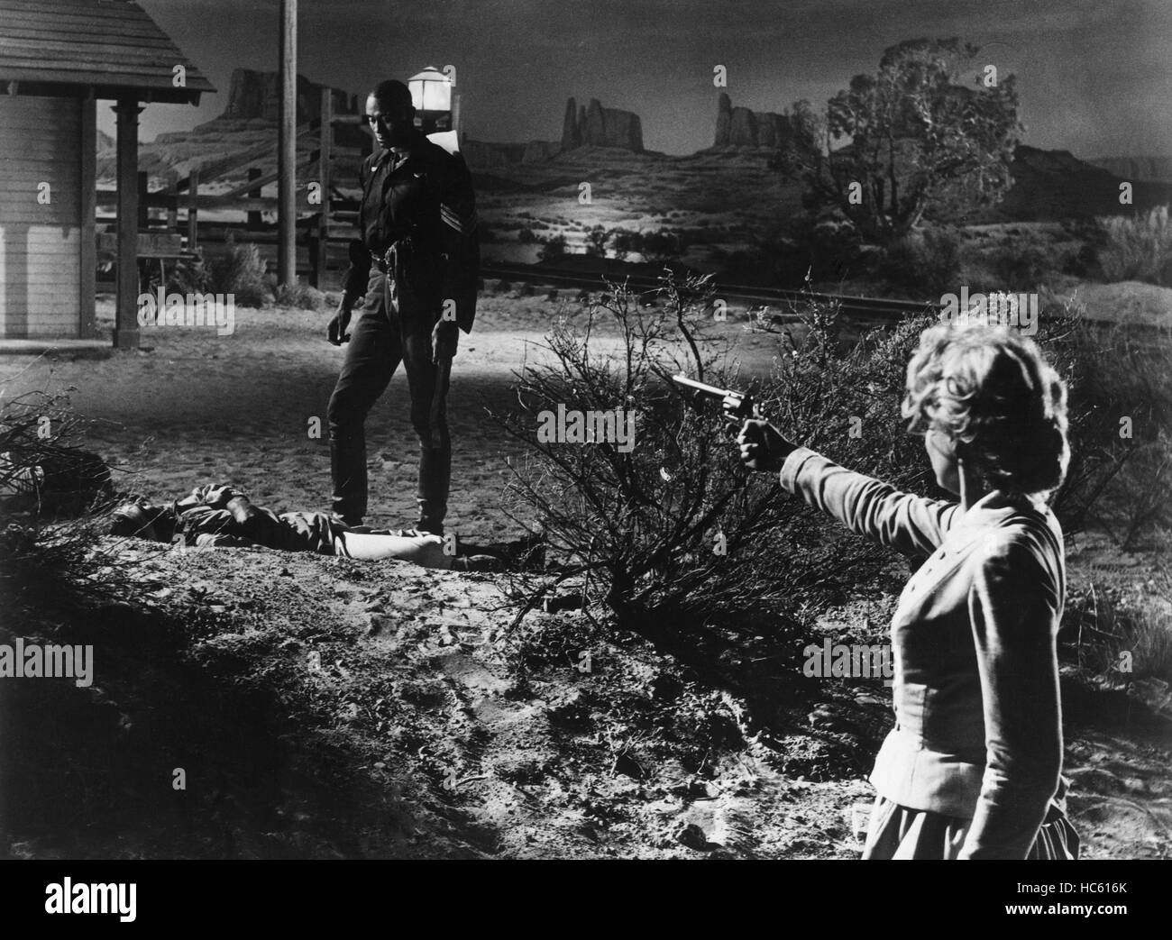 SERGEANT RUTLEDGE, Woody Strode, Constance Towers, 1960 Stock Photo - Alamy