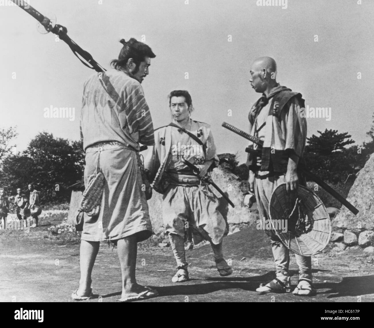 Seven Samurai Aka Shichinin No Samurai From Left Toshiro Mifune