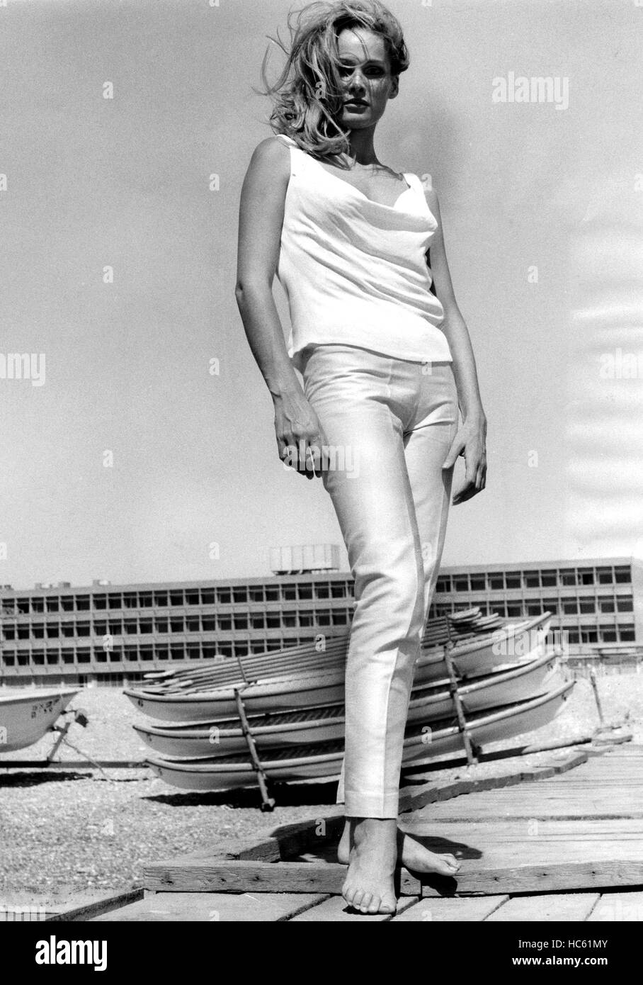 SHE, Ursula Andress at an Israeli resort while on location in Israel ...