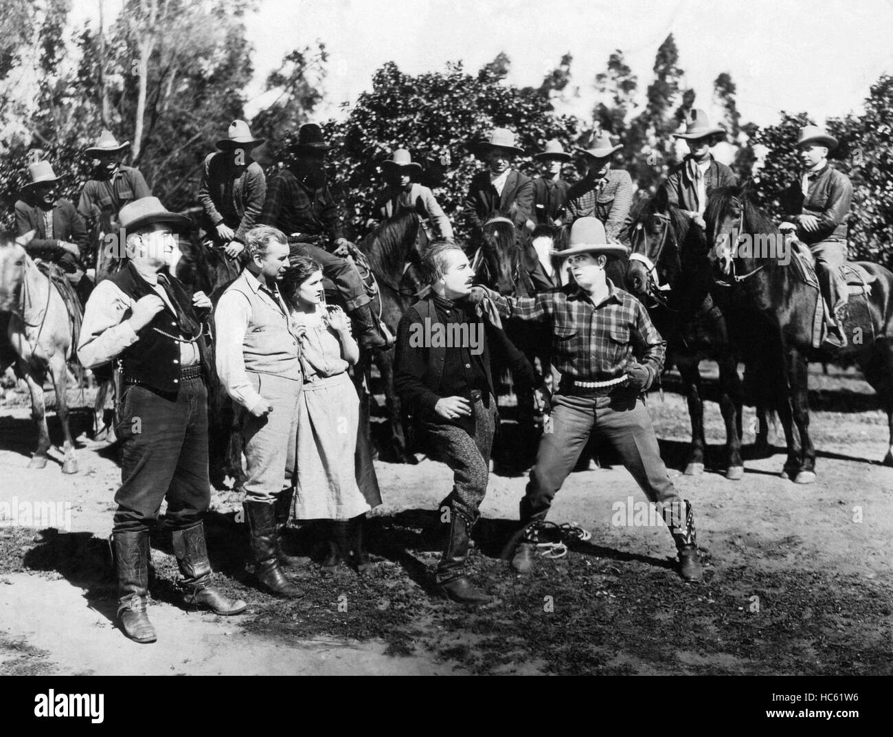 SHOOTIN' FOR LOVE, standing from left: Alfred Allen, William Welsh ...