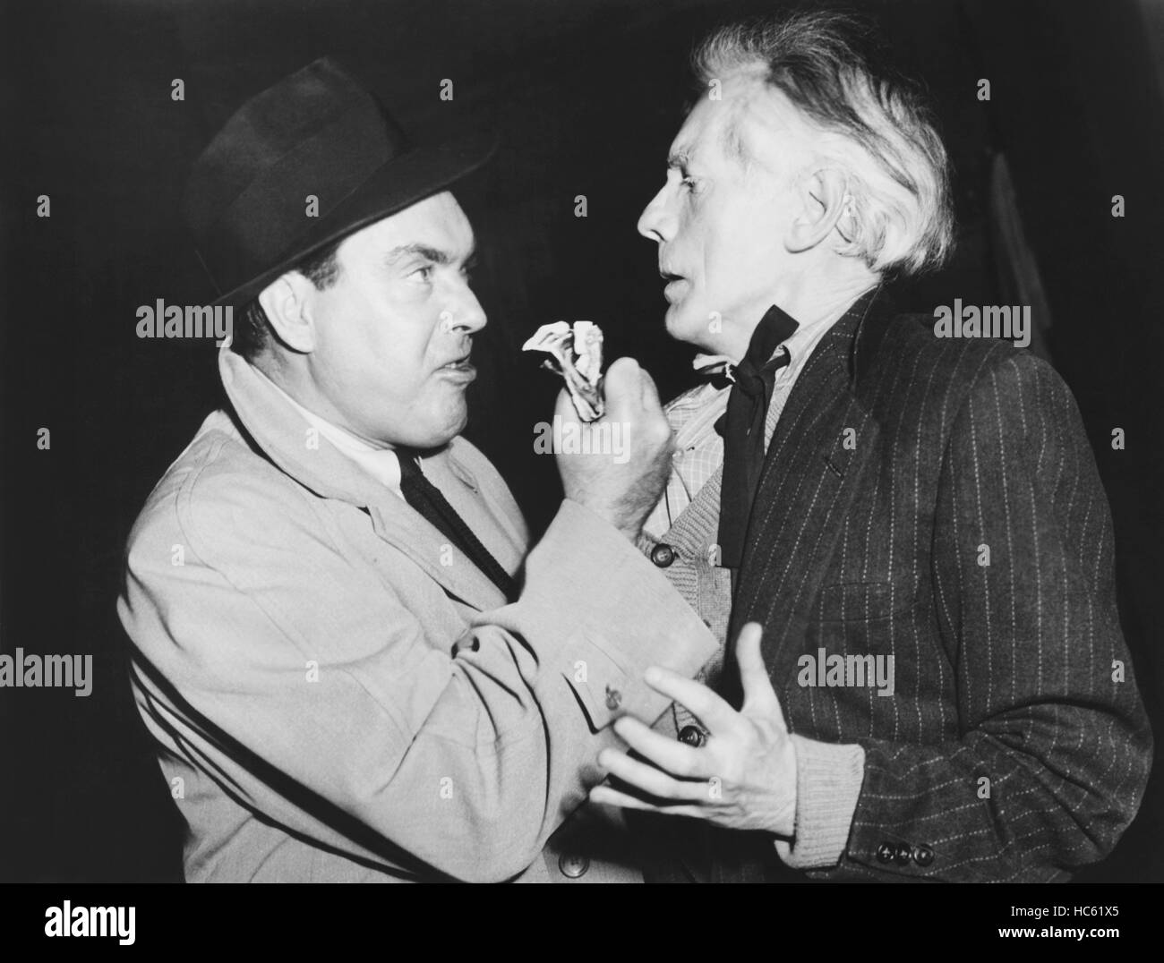 SHIELD FOR MURDER, from left: Edmond O'Brien, Lawrence Ryle, 1954 Stock ...