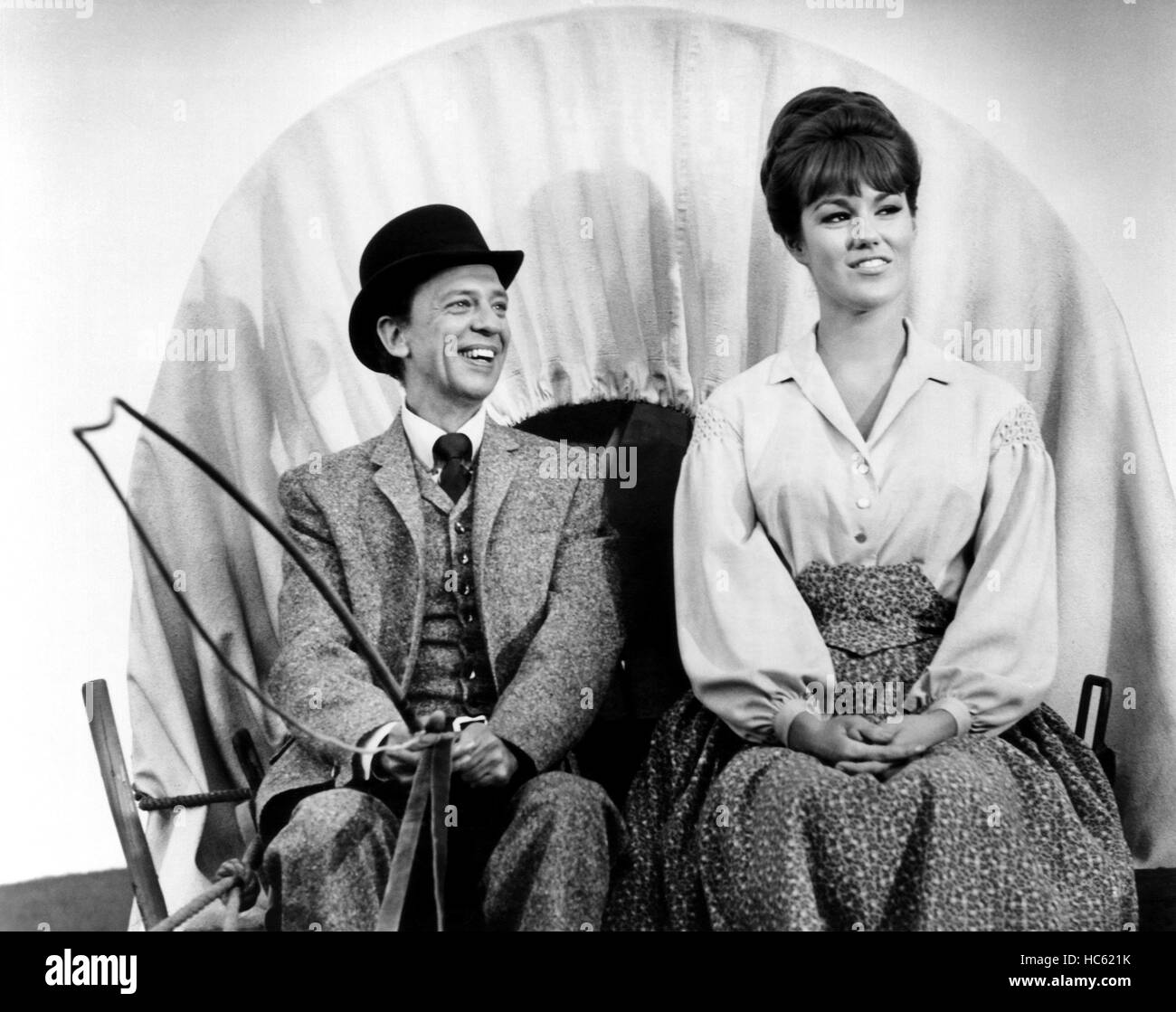 THE SHAKIEST GUN IN THE WEST, from left, Don Knotts, Barbara Rhoades ...