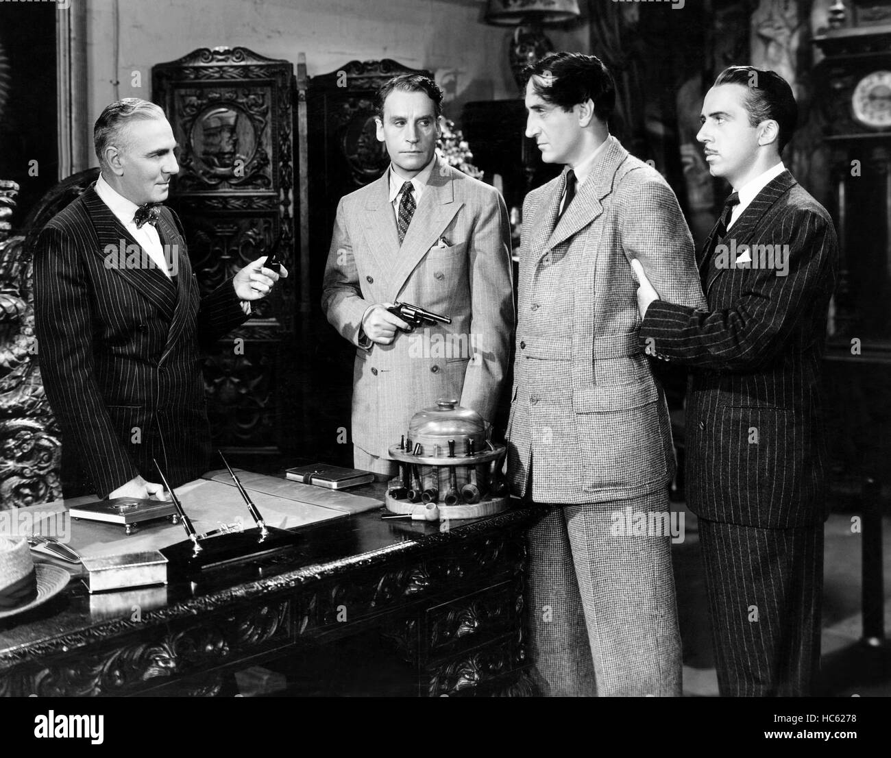 SHERLOCK HOLMES IN WASHINGTON, from left, George Zucco, Henry Daniell ...