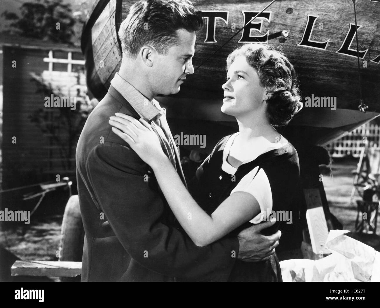 SHADOW IN THE SKY, from left: Ralph Meeker, Jean Hagen, 1952 Stock ...