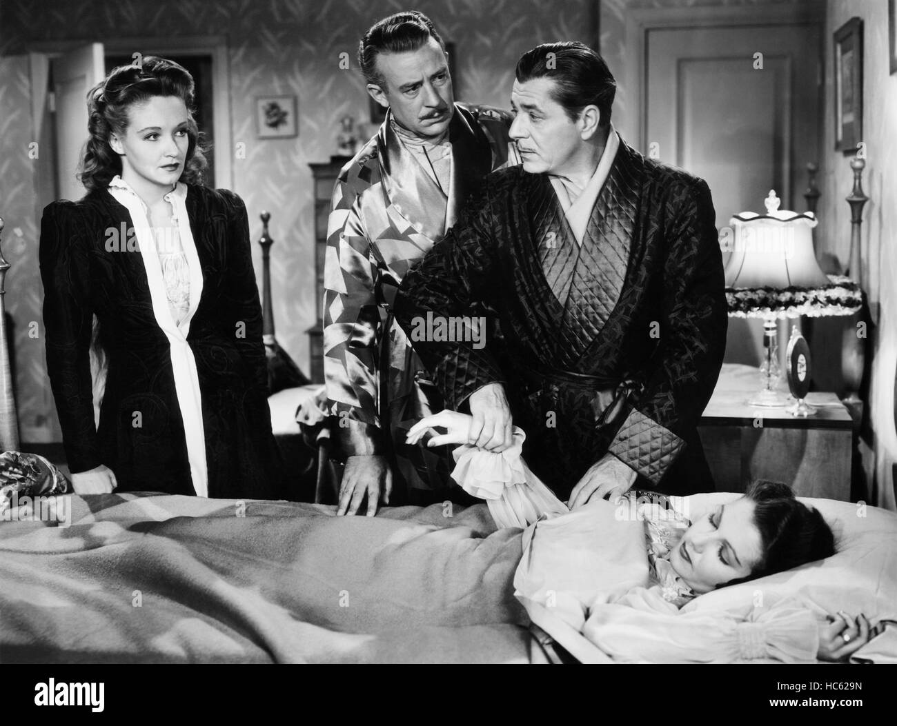 SHADOWS IN THE NIGHT, from left, Nina Foch, Lester Matthews, Warner ...