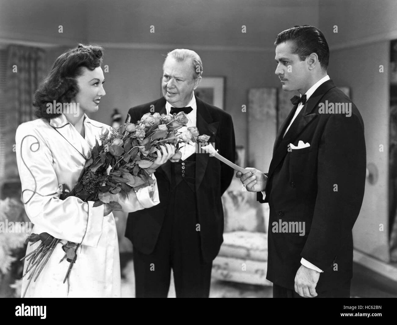 SHADY LADY, from left: Ginny Simms, Charles Coburn, Alan Curtis, 1945 ...