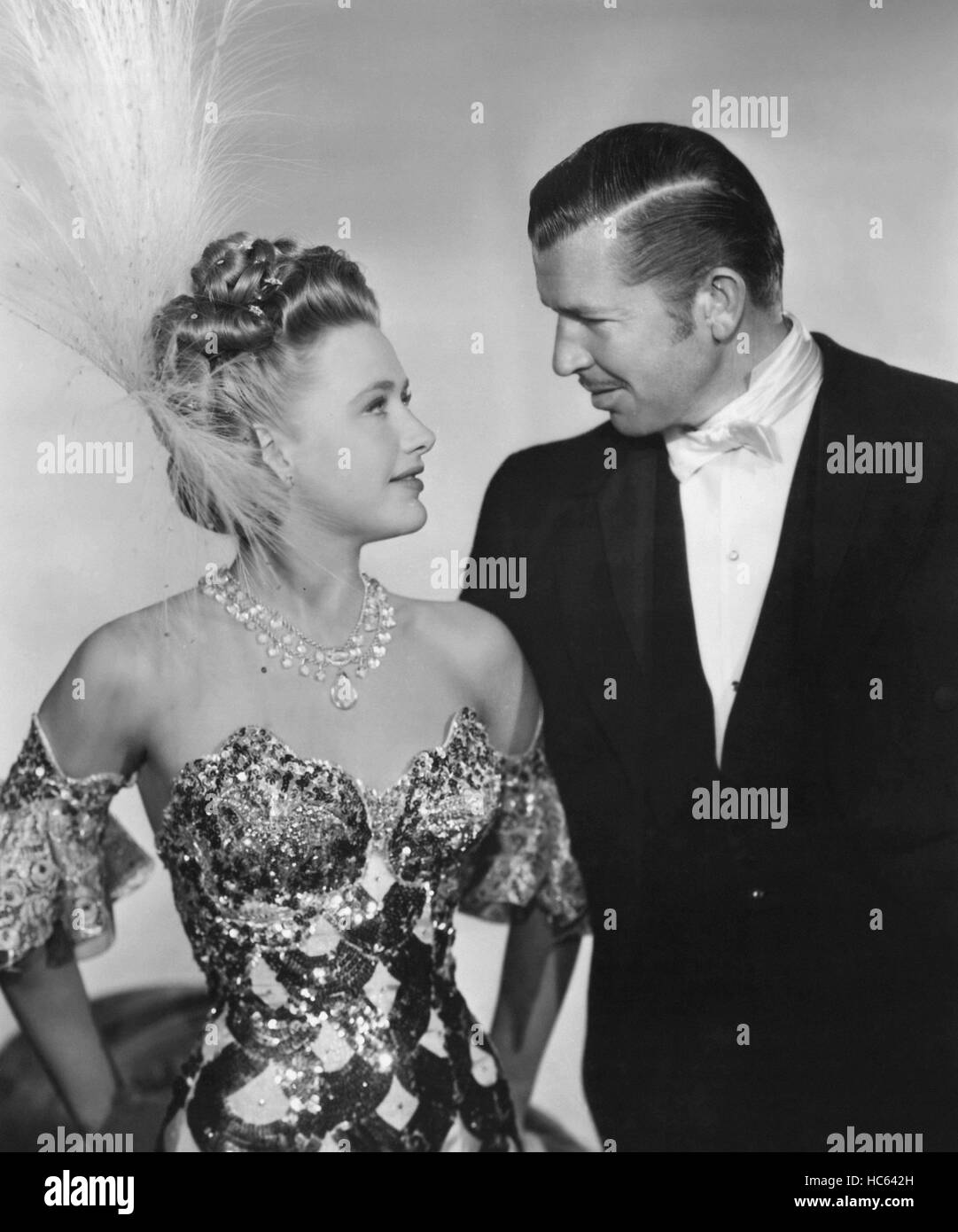 SILVER QUEEN, from left: Priscilla Lane, Bruce Cabot, 1942 Stock Photo ...