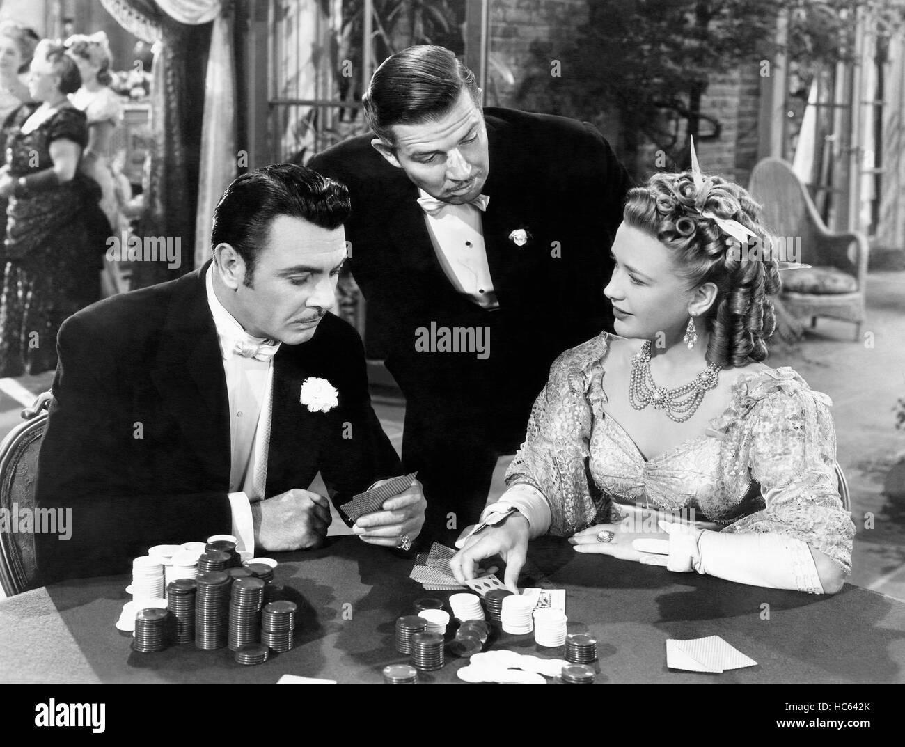 SILVER QUEEN, from left: George Brent, Bruce Cabot, Priscilla Lane ...
