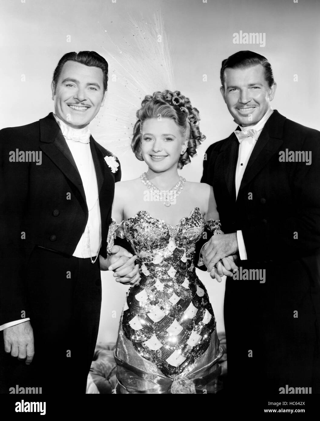 SILVER QUEEN, from left, George Brent, Priscilla Lane, Bruce Cabot ...