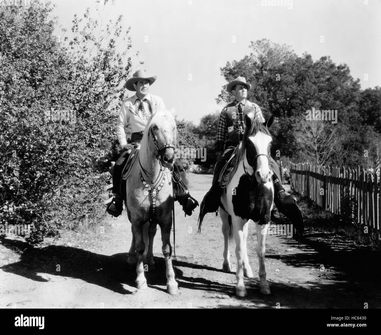 SILVER RANGE, from left: Johnny Mack Brown, Raymond Hatton, 1946 Stock ...