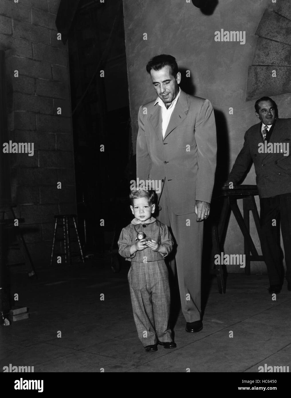 SIROCCO, Humphrey Bogart, with his son, Stephen Bogart, visiting the ...