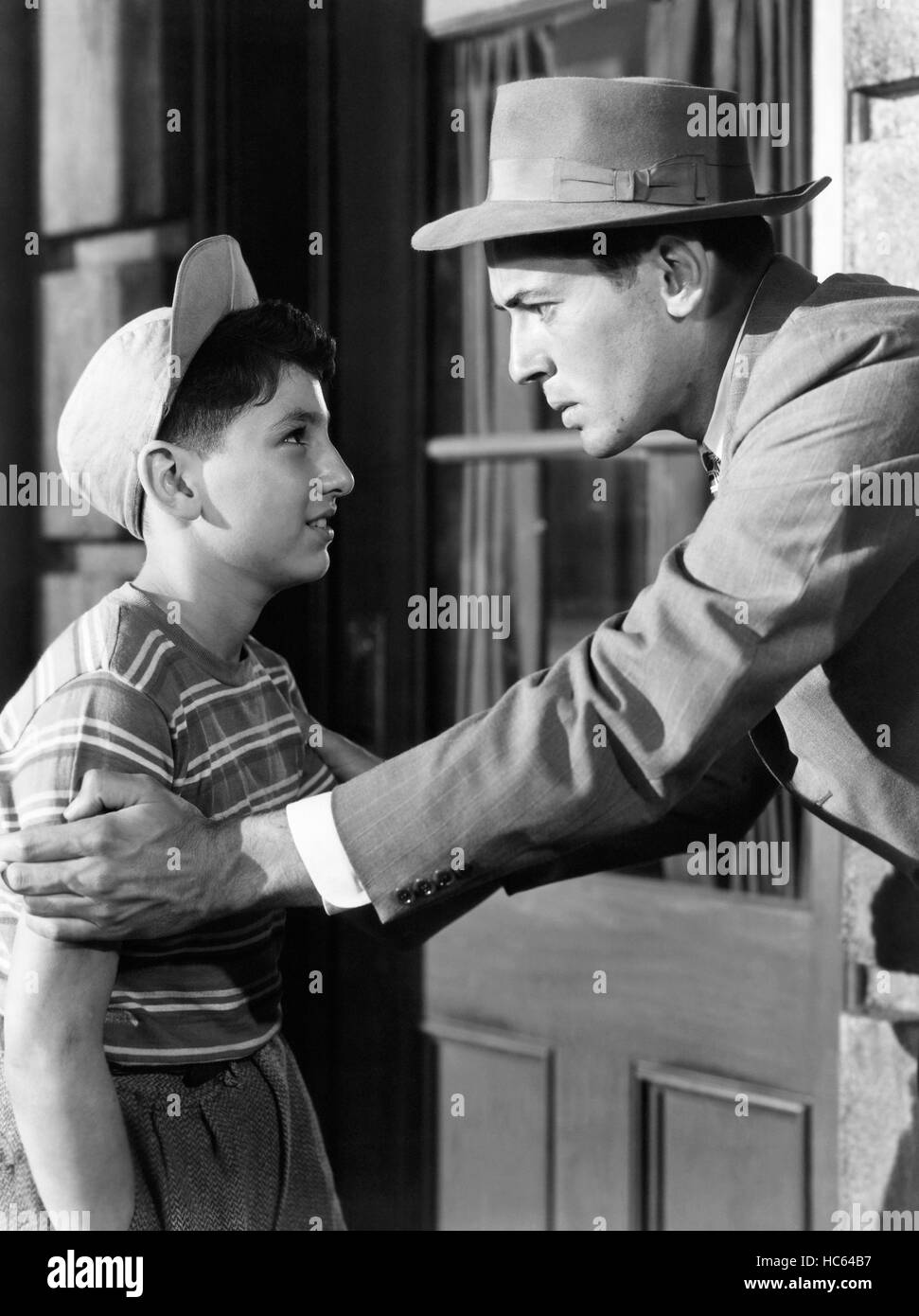 SIDE STREET, from left, Peter DeBear, Farley Granger, 1950 Stock Photo ...