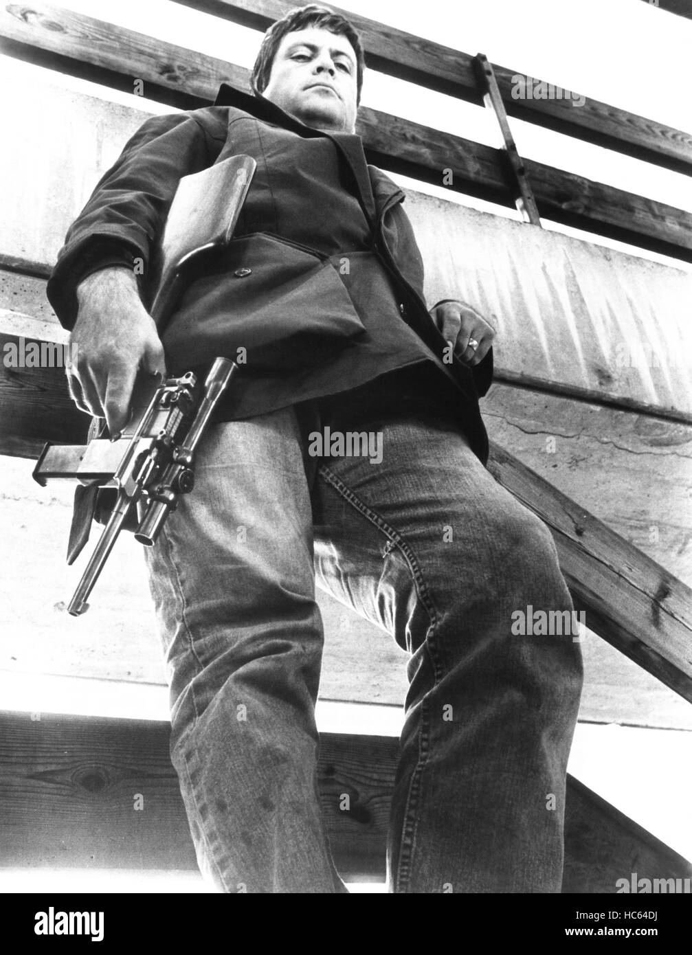 SITTING TARGET, Oliver Reed, 1972 Stock Photo - Alamy