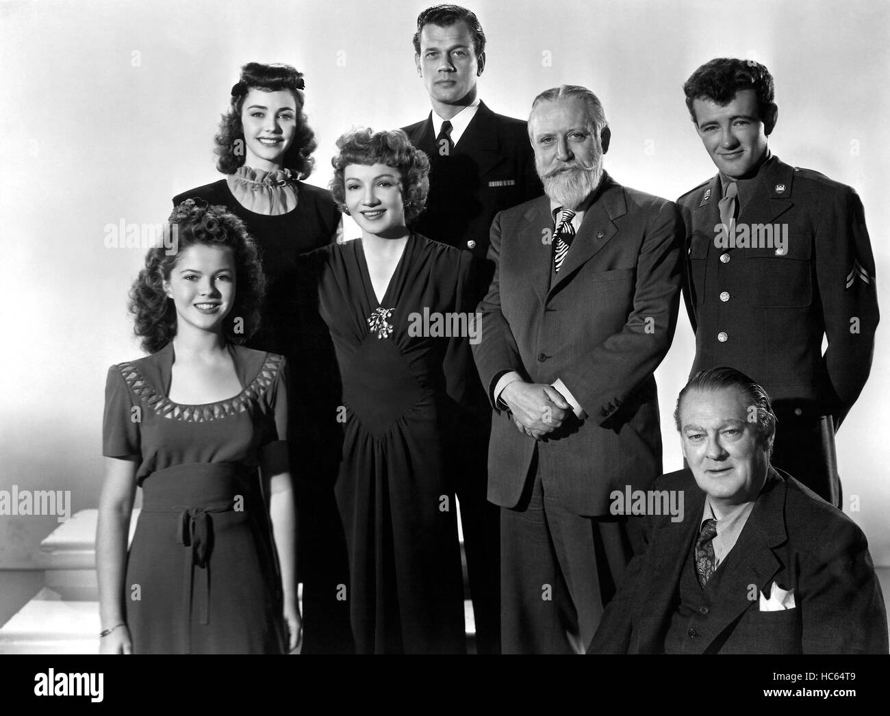 SINCE YOU WENT AWAY, Shirley Temple, Jennifer Jones, Claudette Colbert ...