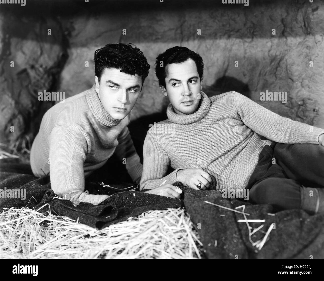 SKI PATROL, from left: Henry Brandon, Edward Norris, 1940 Stock Photo ...