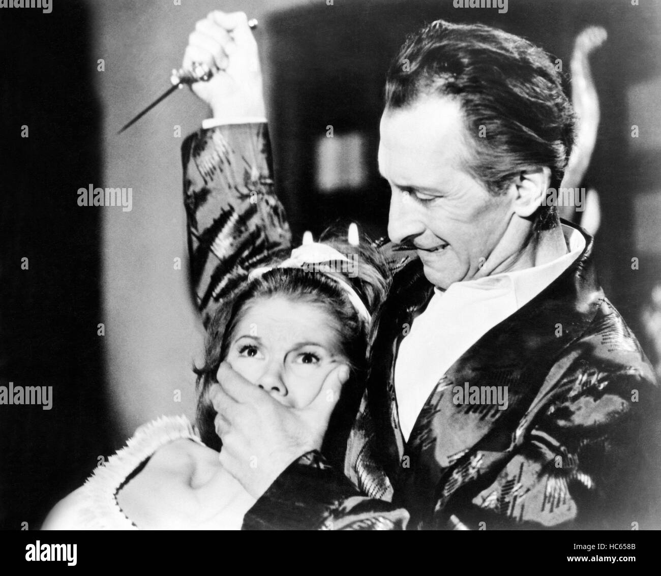 THE SKULL, from left: Anna Palk, Peter Cushing, 1965 Stock Photo - Alamy