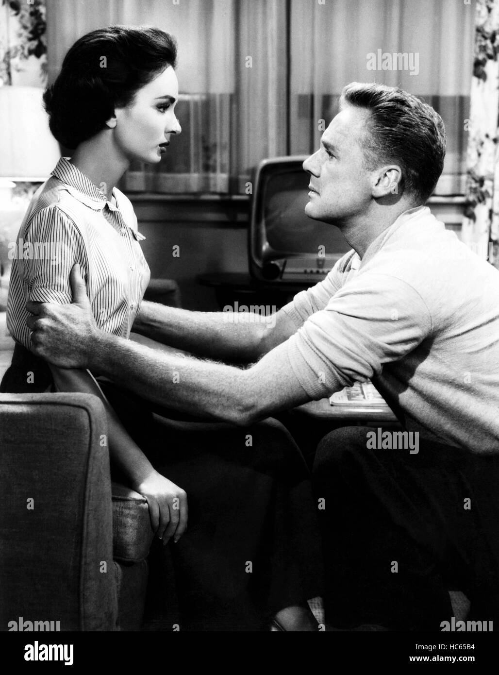 SLANDER, from left, Ann Blyth, Van Johnson, 1956 Stock Photo - Alamy