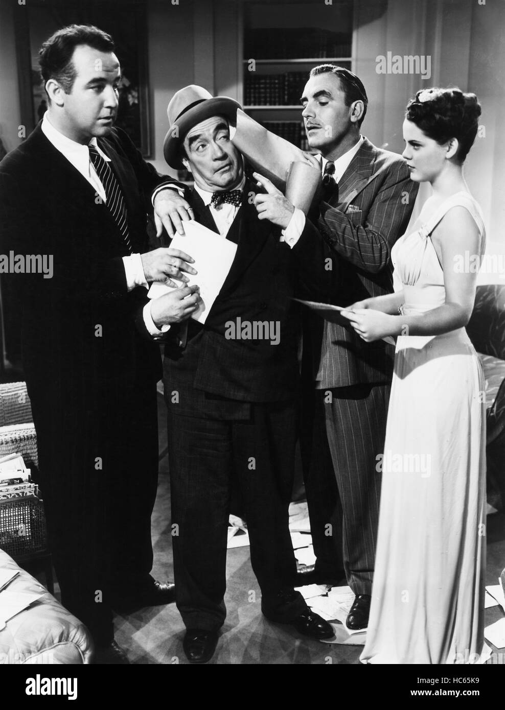 SLIGHTLY HONORABLE, from left, Broderick Crawford, John Sheehan, Pat O ...