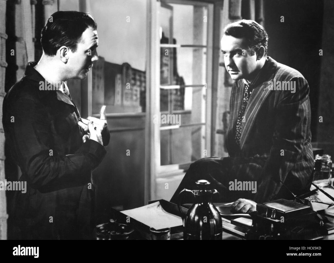 SLIGHTLY HONORABLE, Pat O'Brien, Broderick Crawford, 1940 Stock Photo ...