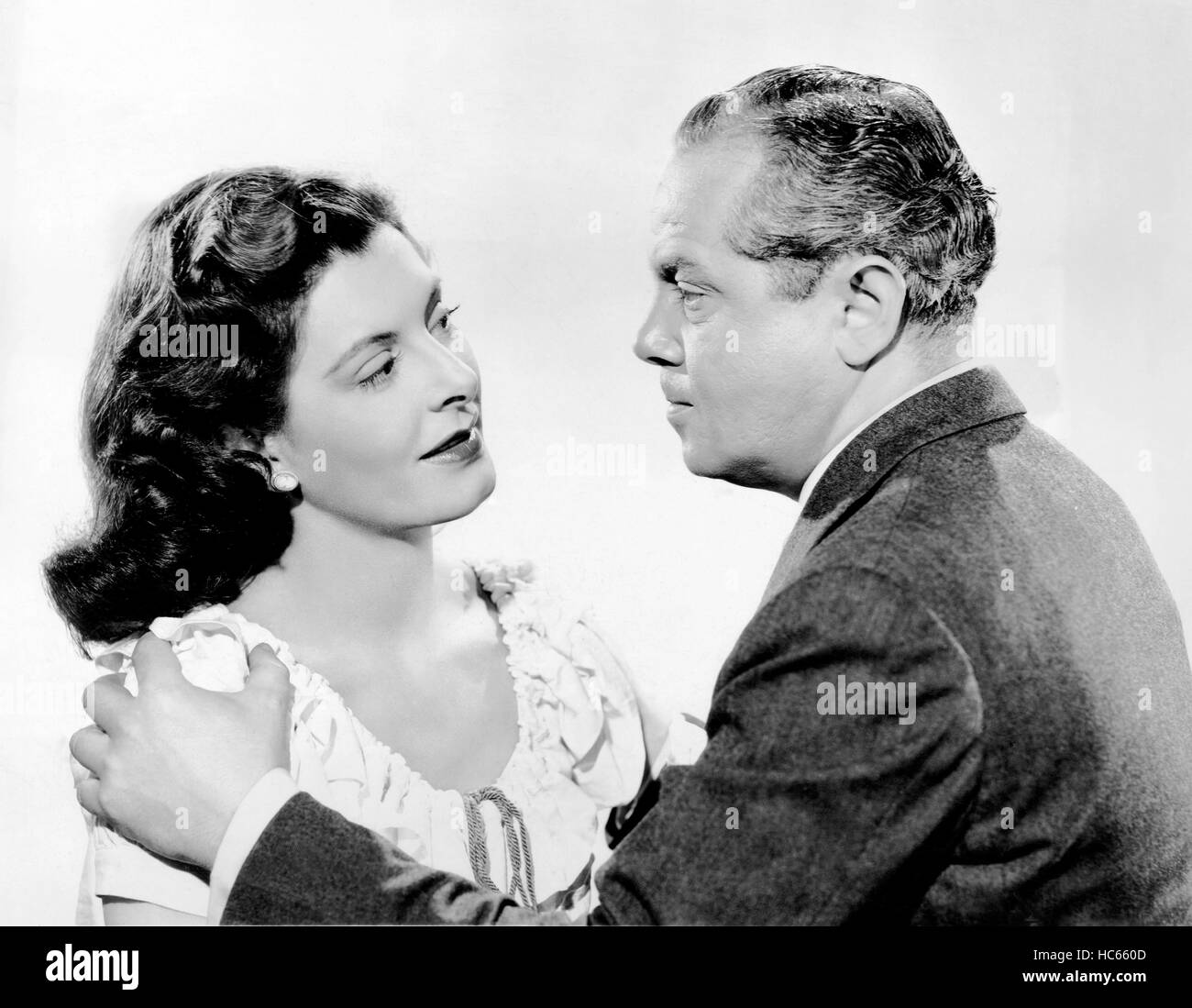 SO DARK THE NIGHT, from left, Micheline Cheirel, Steven Geray, 1946 ...