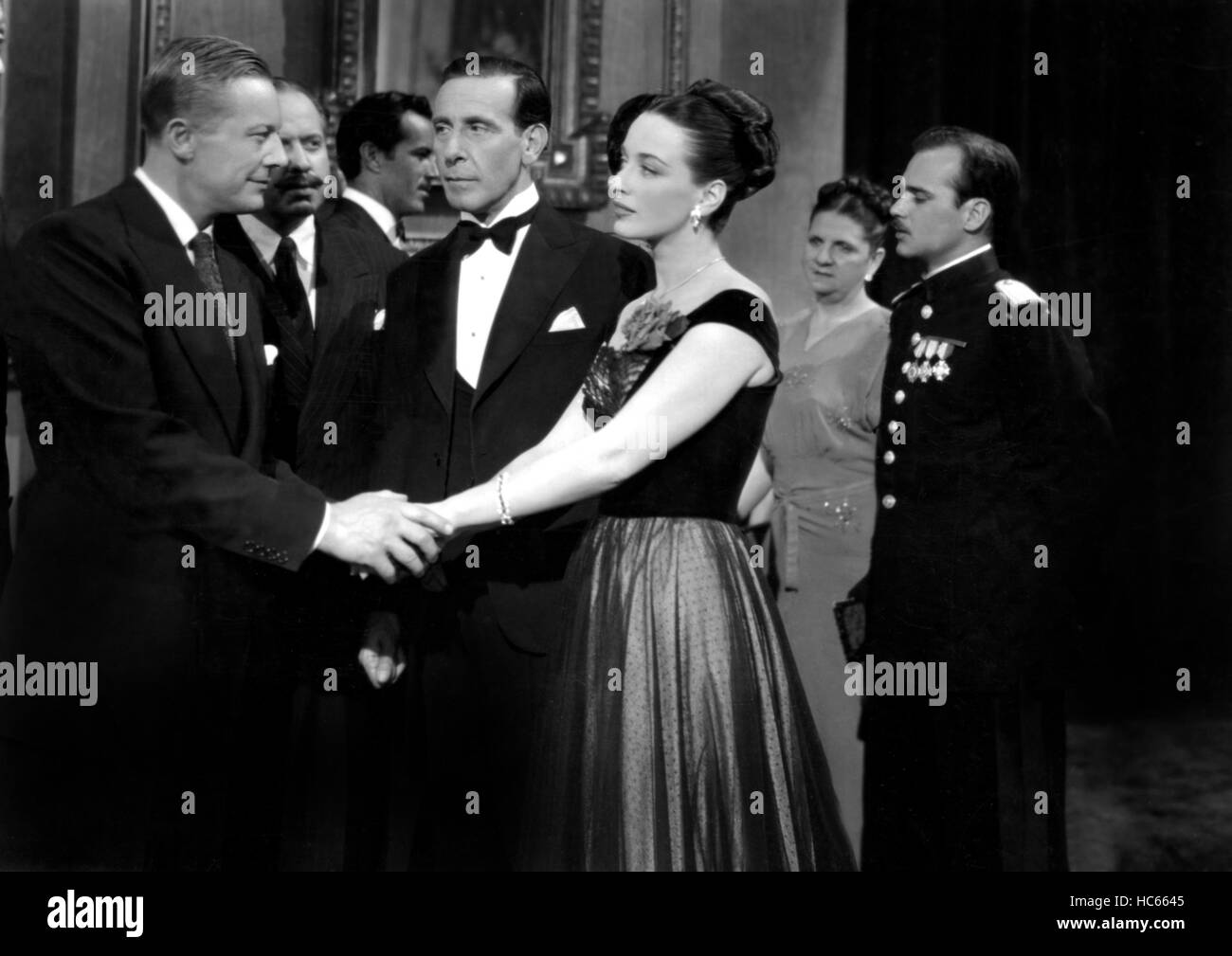 SOFIA, front from left: Gene Raymond, John Wengraf, Patricia Morison ...