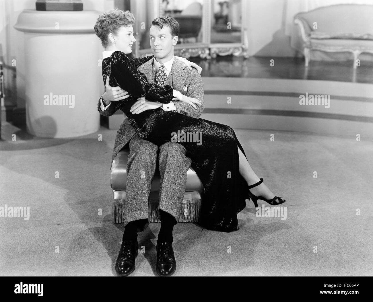 SOMETHING IN THE WIND, from left: Deanna Durbin, John Dall, 1947 Stock ...