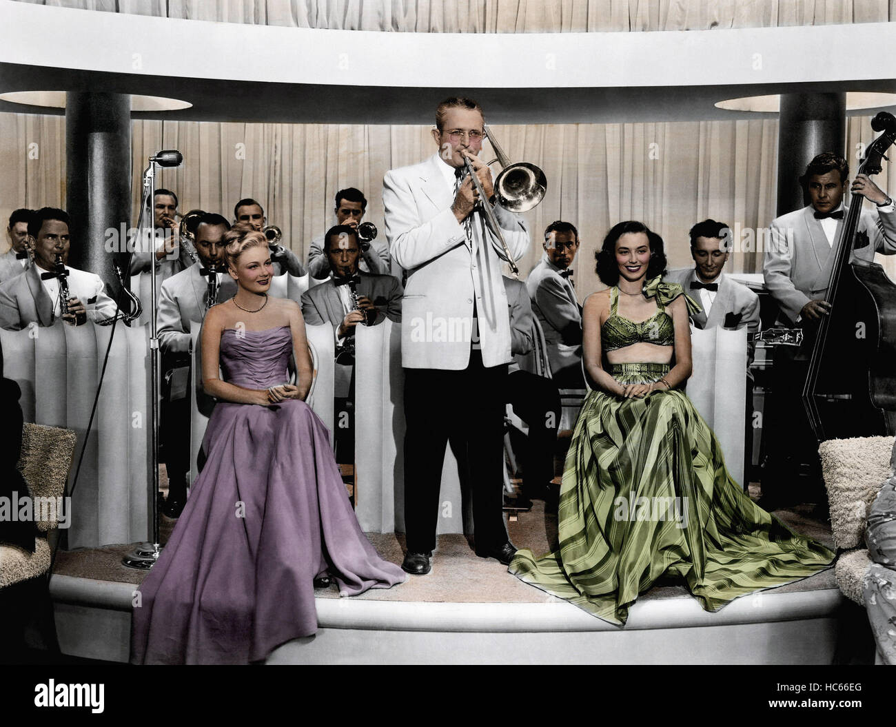 A SONG IS BORN, from left, Virginia Mayo, Tommy Dorsey, 1948 Stock ...