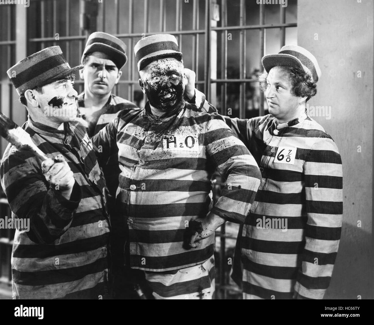 SO LONG MR. CHUMPS, from left, Moe Howard, Eddie Laughton, Curly Howard ...
