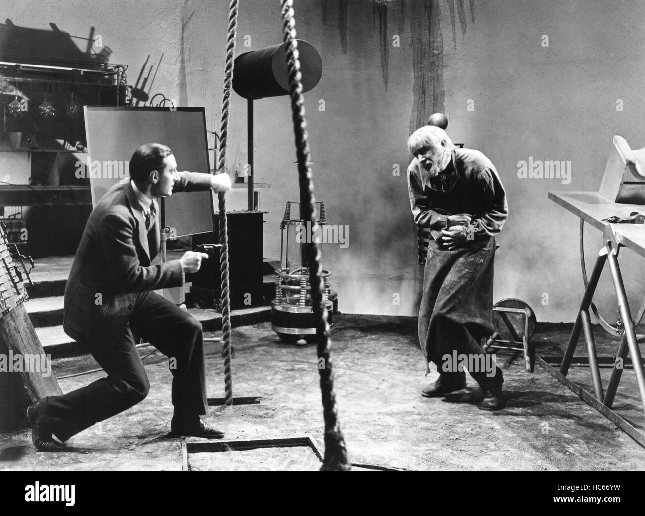 SON OF FRANKENSTEIN, from left: Basil Rathbone, Bela Lugosi, 1939 Stock ...