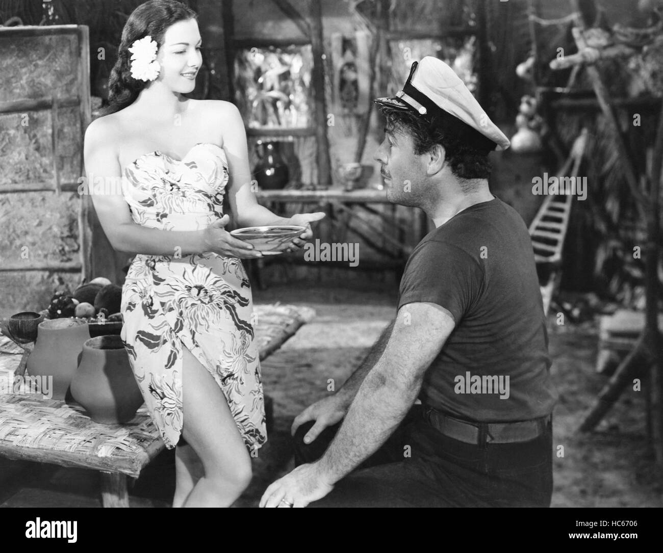 SOUTH OF TAHITI, from left: Maria Montez, Brian Donlevy, 1941 Stock ...