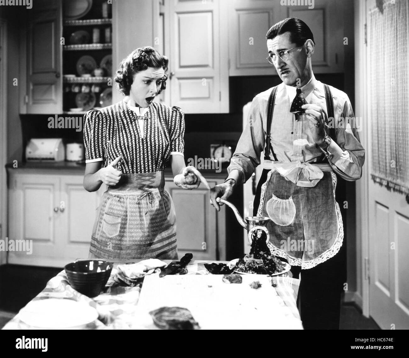 SOUTH OF THE BOUDIER, from left: Ann Doran, Charley Chase, 1940 Stock ...