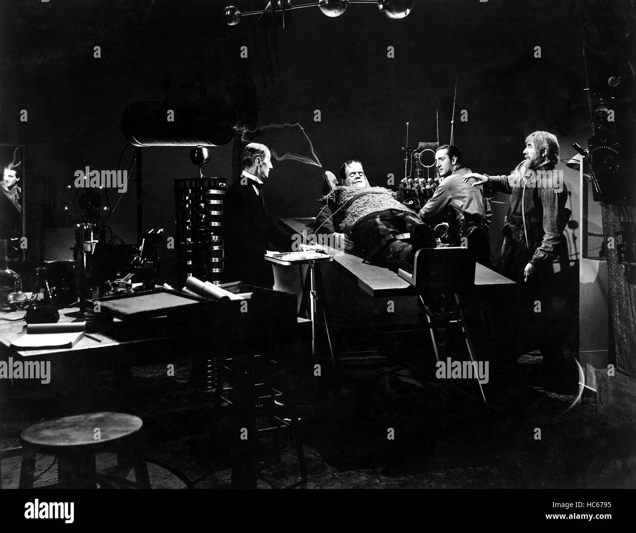 SON OF FRANKENSTEIN, Edgar Norton, Boris Karloff, Basil Rathbone, Bela ...