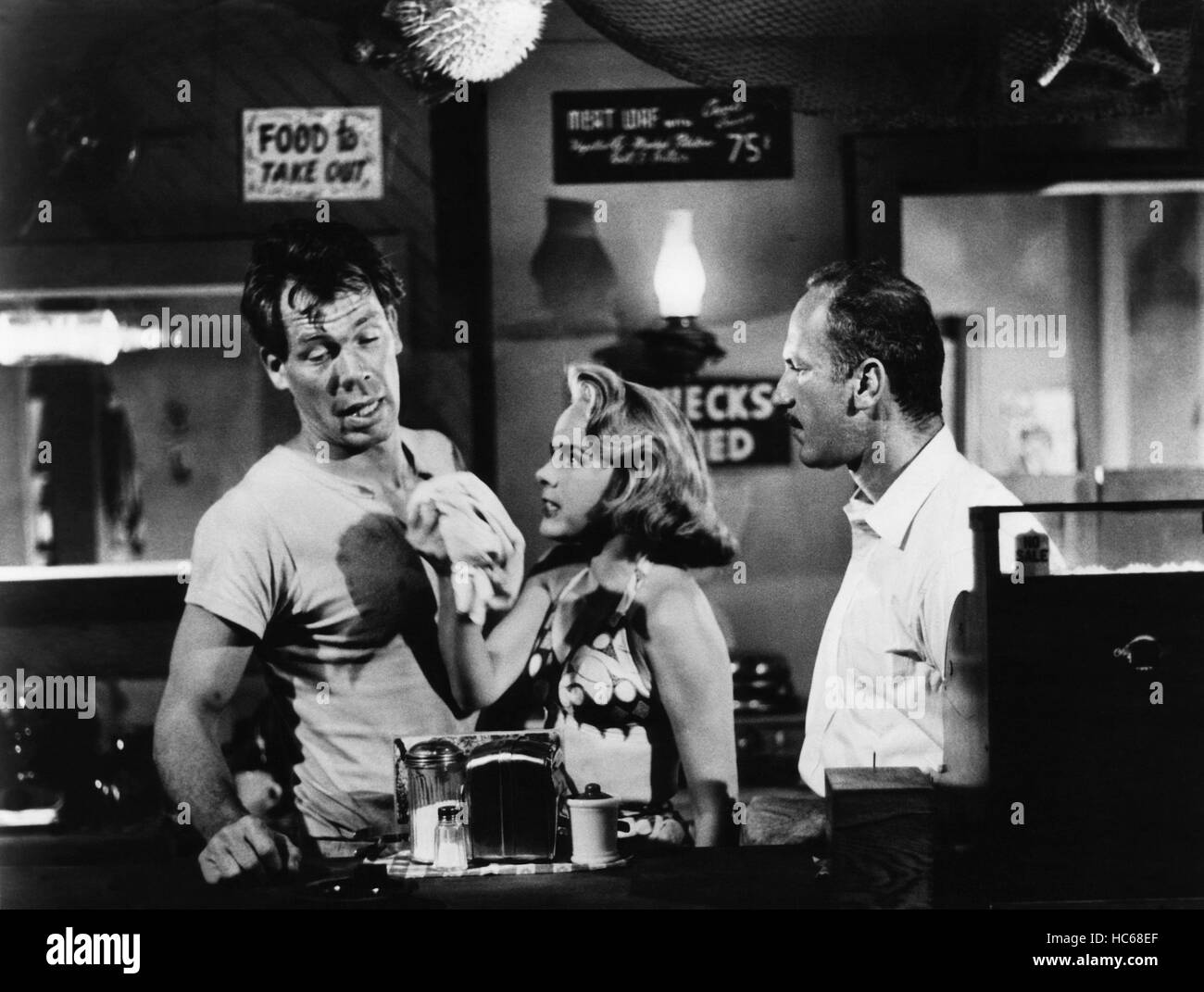 SHACK OUT ON 101, Lee Marvin, Terry Moore, Keenan Wynn, 1955 Stock ...