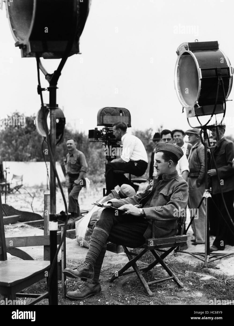 SHERMAN SAID IT, director/star Charley Chase, on-set, 1933 Stock Photo ...