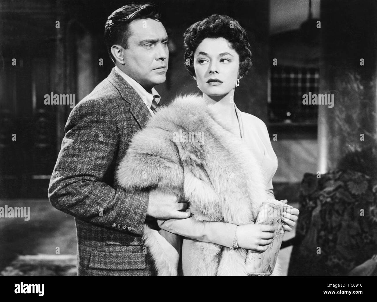 THE SHANGHAI STORY, from left: Edmond O'Brien, Ruth Roman, 1954 Stock ...