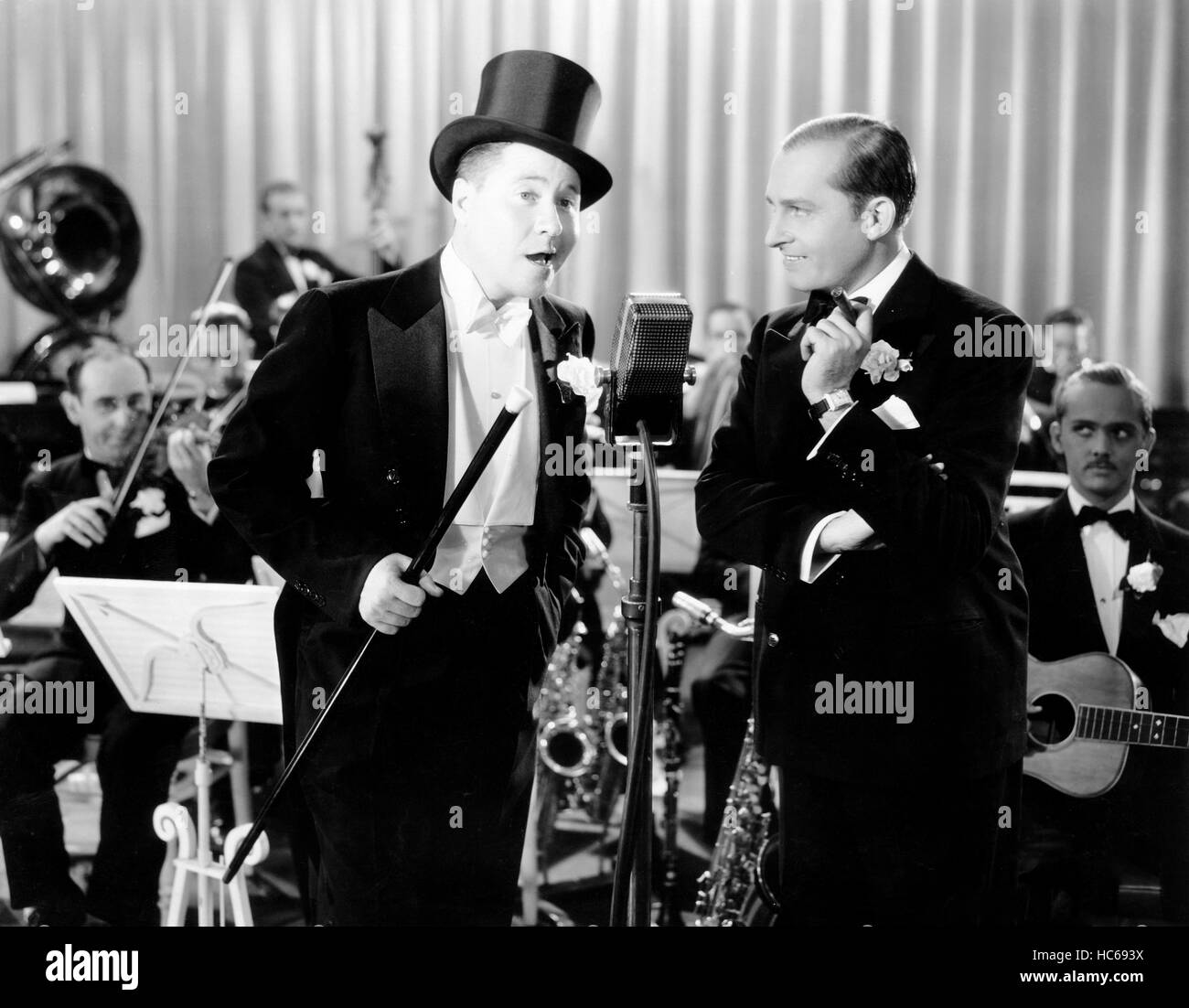 SHOOT THE WORKS, from left: Jack Oakie, Ben Bernie, 1934 Stock Photo ...