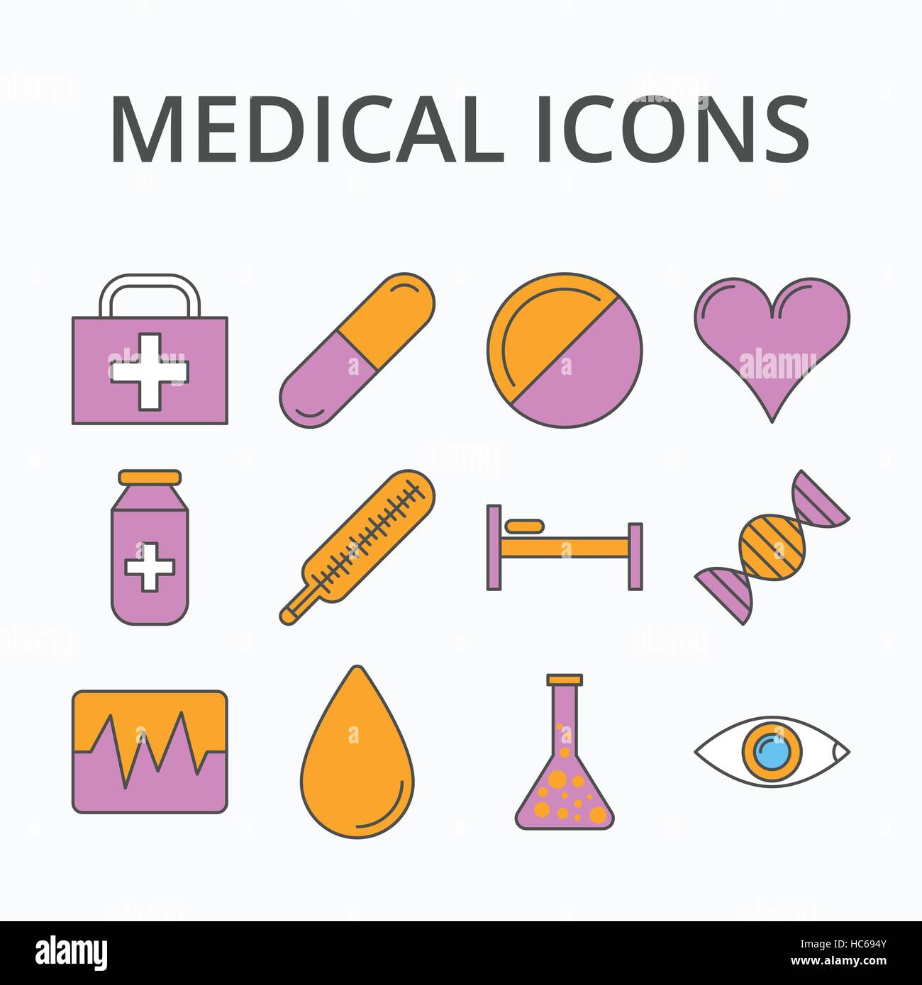 Medicine icon hi-res stock photography and images - Alamy