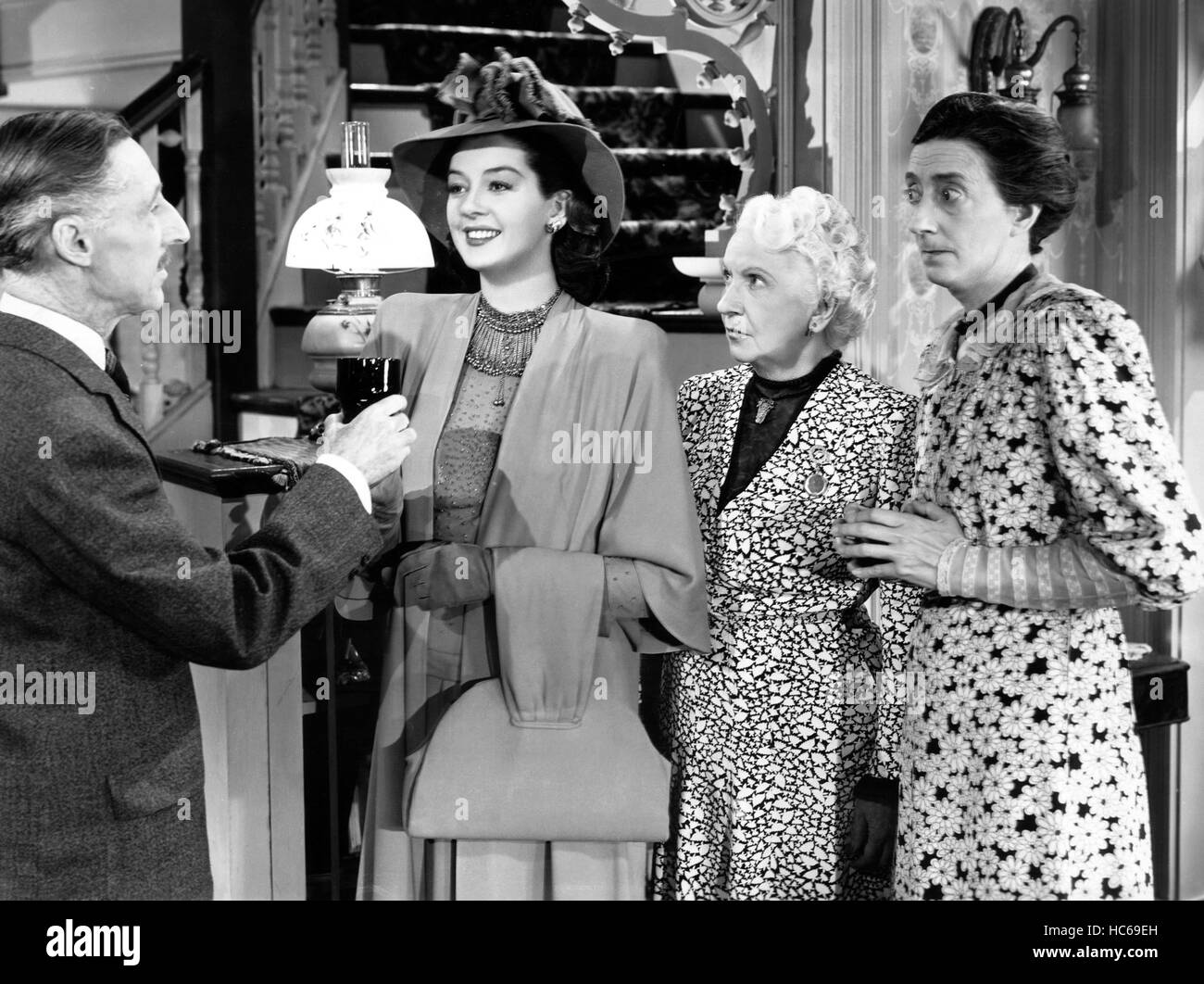 SHE WOULDN'T SAY YES, from left, Percy Kilbride, Rosalind Russell ...