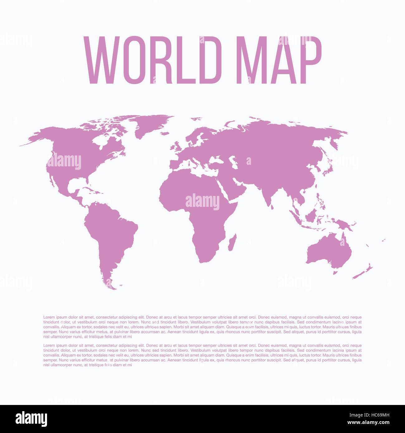 Vector world map design Stock Vector Images - Alamy