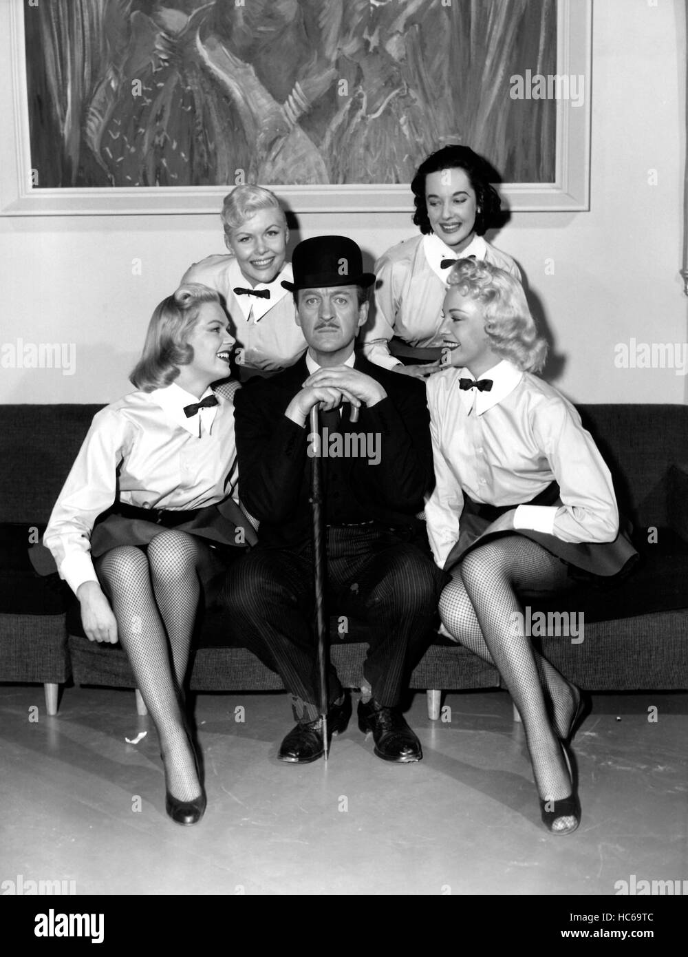 THE SILKEN AFFAIR, Joyce Cook, Magda Miller, David Niven, Angela Lane ...